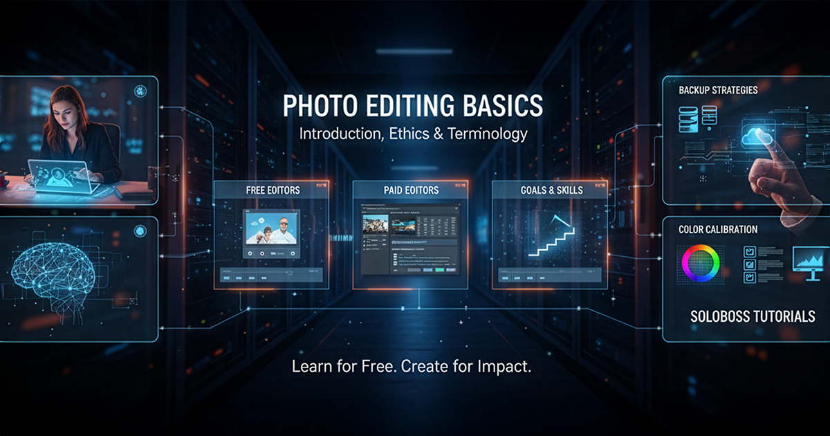Solo Boss Photo Editing Basics Tutorials