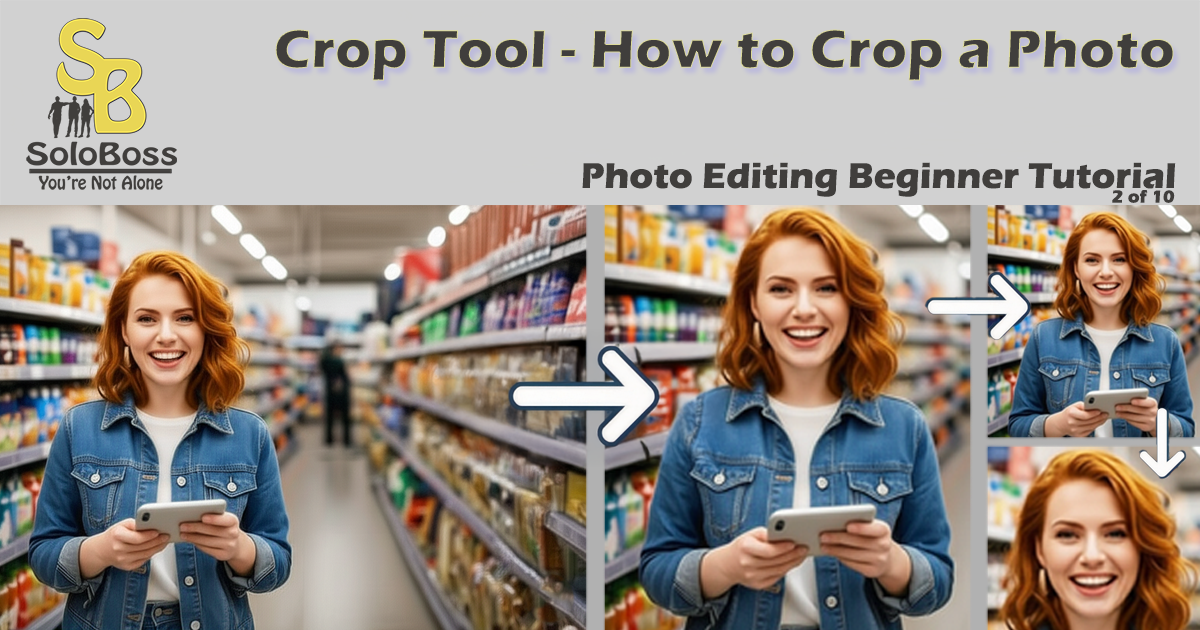 Beginner Photopea Tutorial: How to Crop a Photo