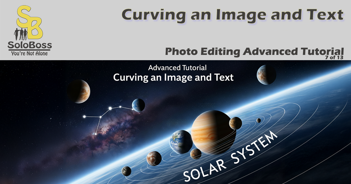Advanced Photopea Tutorial: Curving an Image and Text