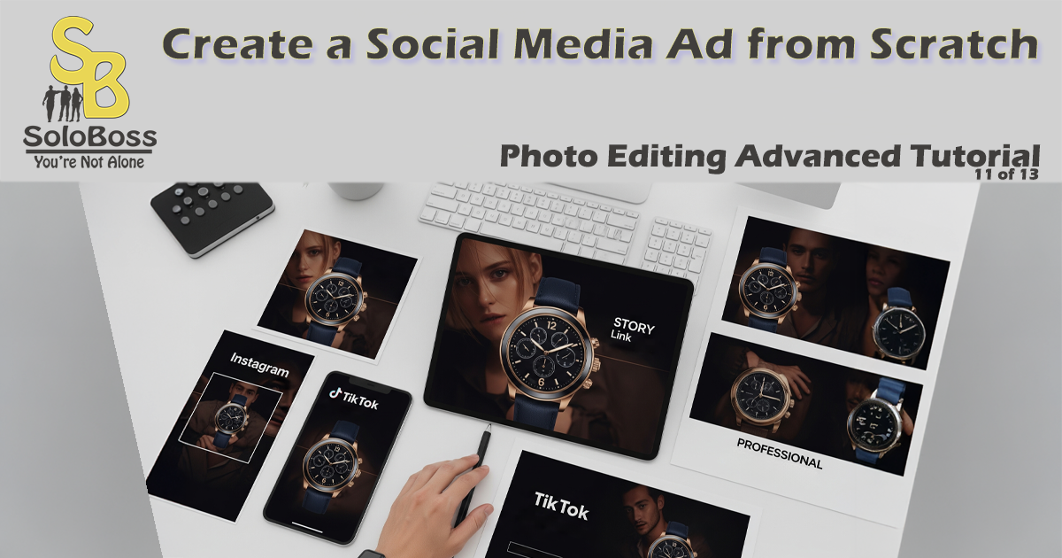 Advanced Photopea Tutorial: Create Social Media Ads